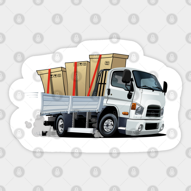 Cartoon truck - Cartoon Truck - Sticker | TeePublic