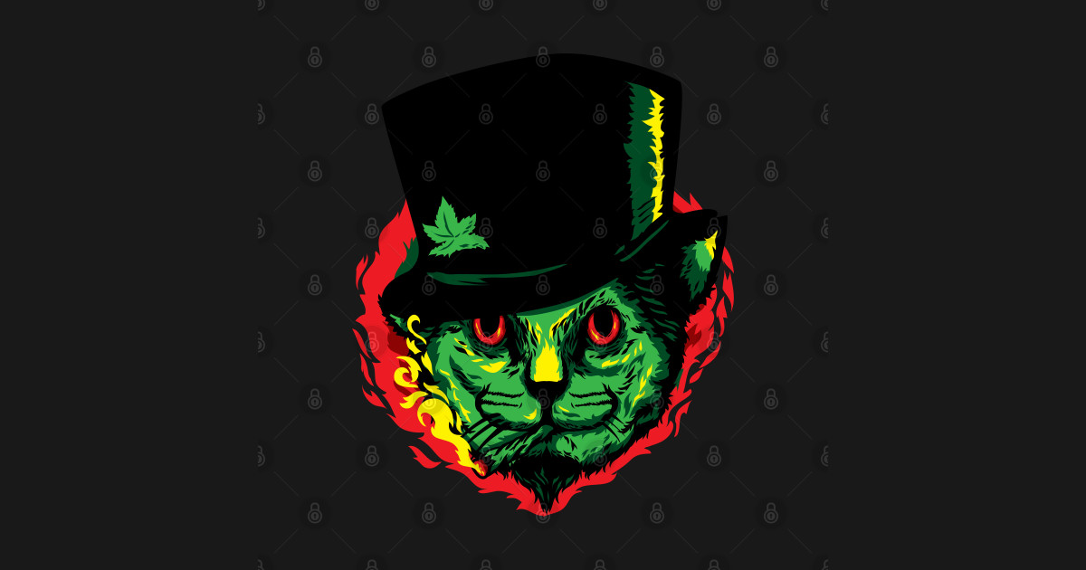 Cat Weed - Cat Weed Marijuana Gunja Smoke - Phone Case | TeePublic
