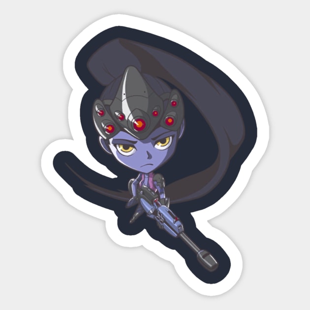 Overwatch Widowmaker Cute Spray - Spray - Sticker | TeePublic