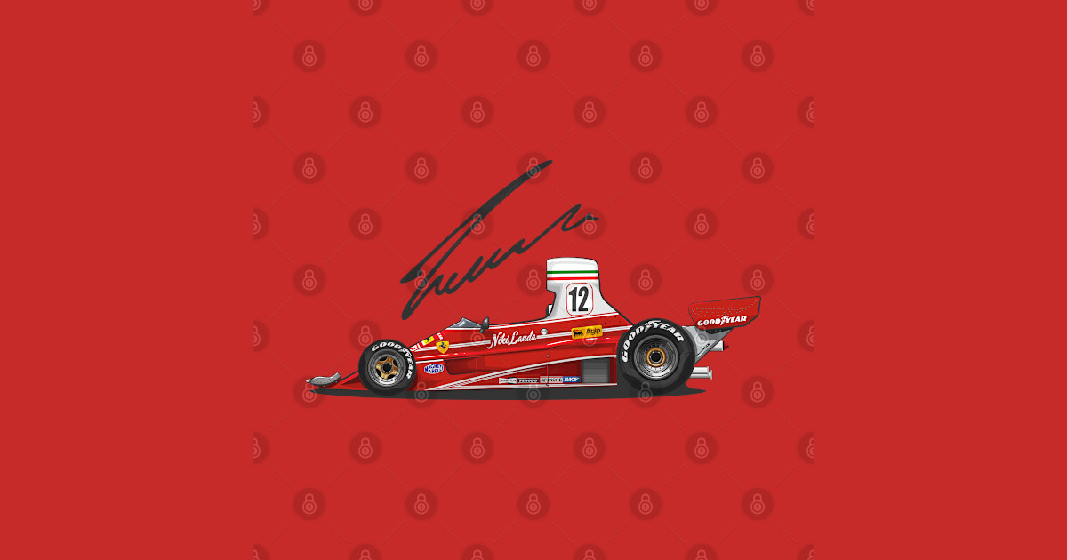 Niki Lauda F1 car - F1 - T-Shirt | TeePublic