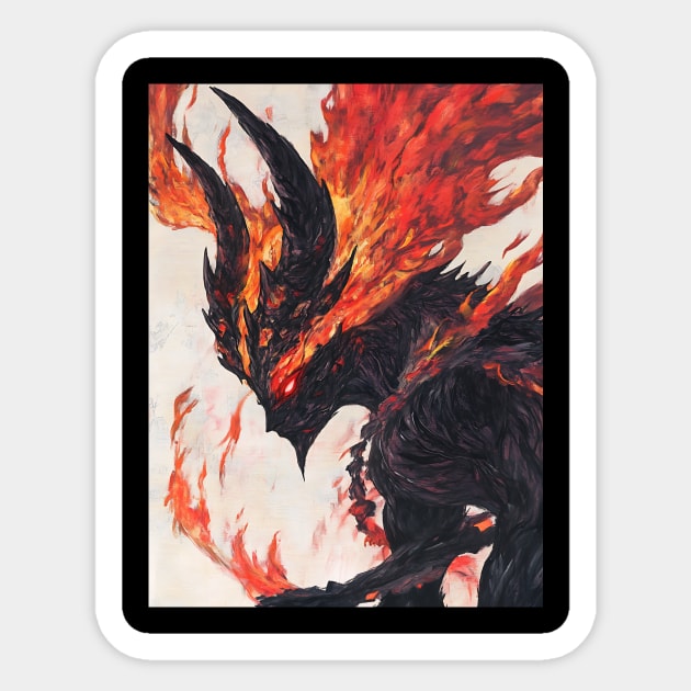 Final Fantasy XVI Ifrit - Final Fantasy Xvi - Sticker | TeePublic