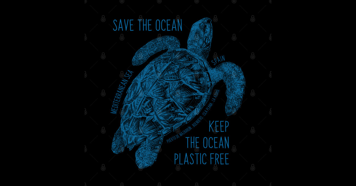 Save the Ocean - Sea Turtle - Sea Turtle - Posters and Art Prints ...