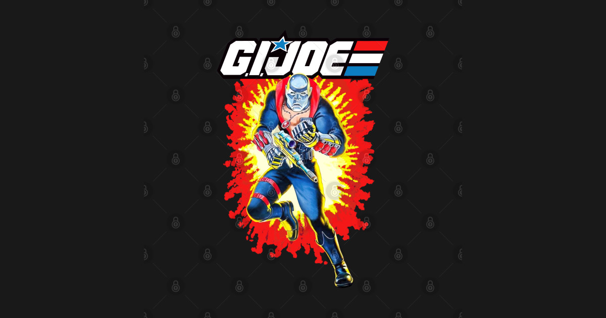 Destro GI Joe toy art card - Gi Joe - T-Shirt | TeePublic