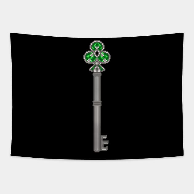 Resident Evil 2 RPD Key Pixel Art - Resident Evil - Tapestry | TeePublic