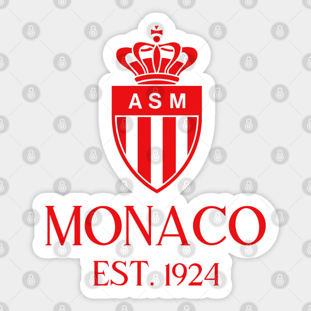 Monaco Red - As Monaco - Sticker | TeePublic