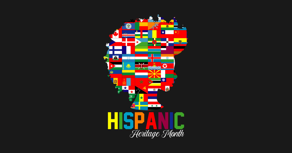 Hispanic Heritage Month Latin Flag Silhouette - Latina Pride Hispanic ...