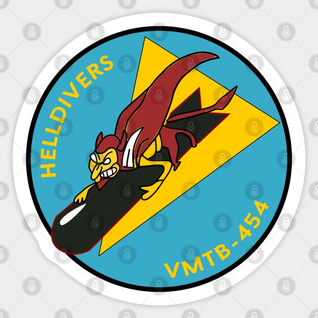 VMTB 454 Helldivers - Insignia - Sticker | TeePublic