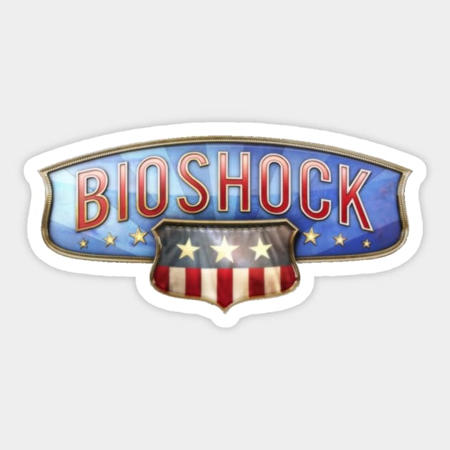 Bioshock Logo - Bioshock - Sticker | TeePublic