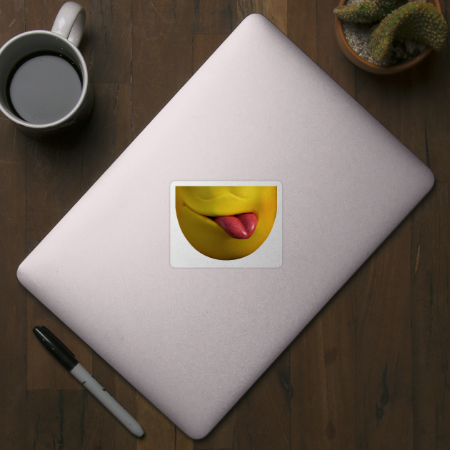Smiley face with tongue out - Masks only - Smiley Face - Sticker ...