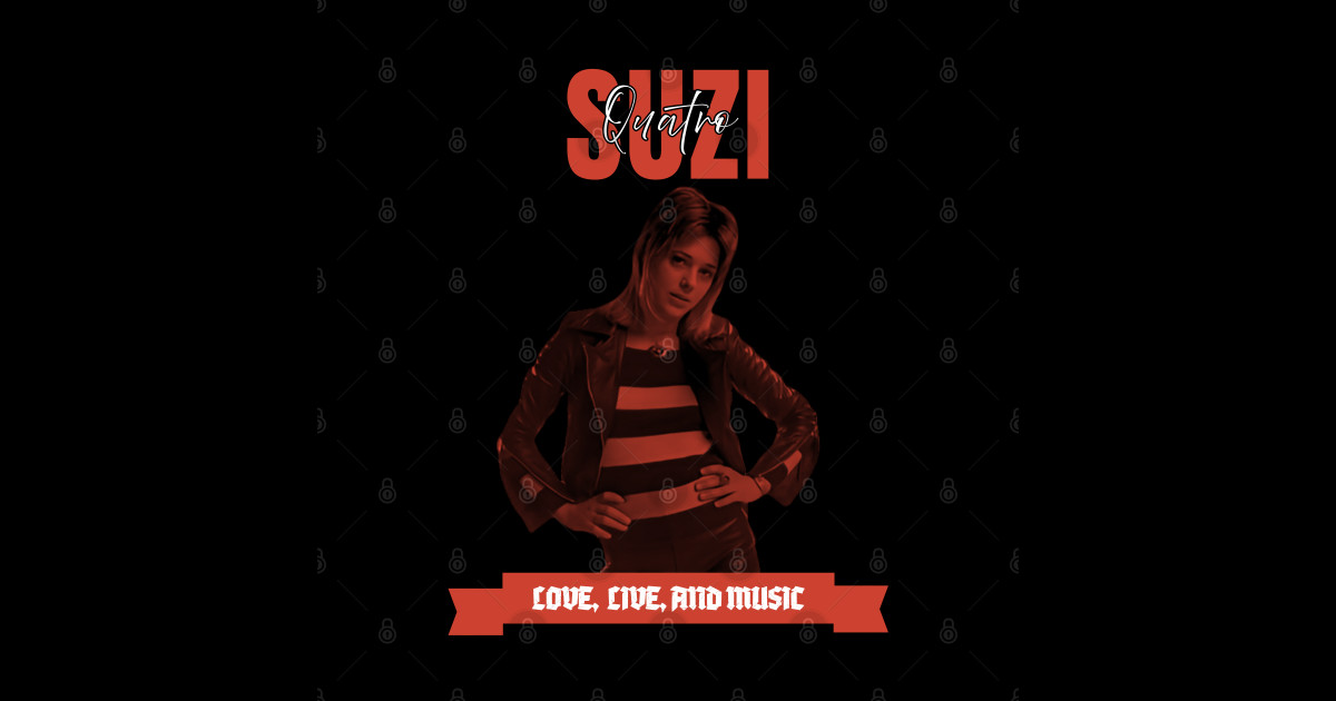 Suzi Quatro / Retro Style - Suzi Quatro - Sticker | TeePublic