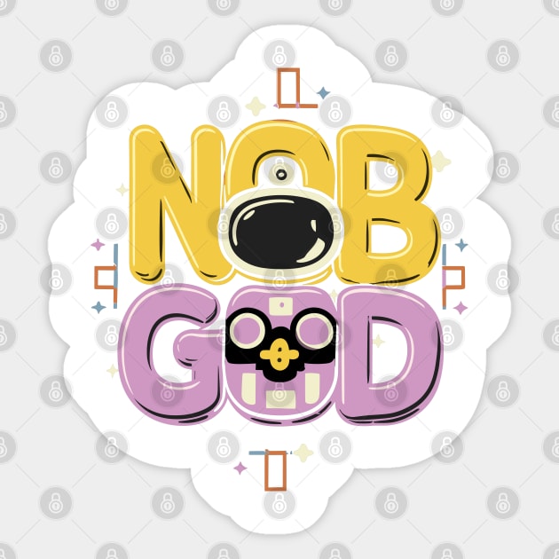 NOOB GOD gaming - Noob Gamer - Sticker | TeePublic