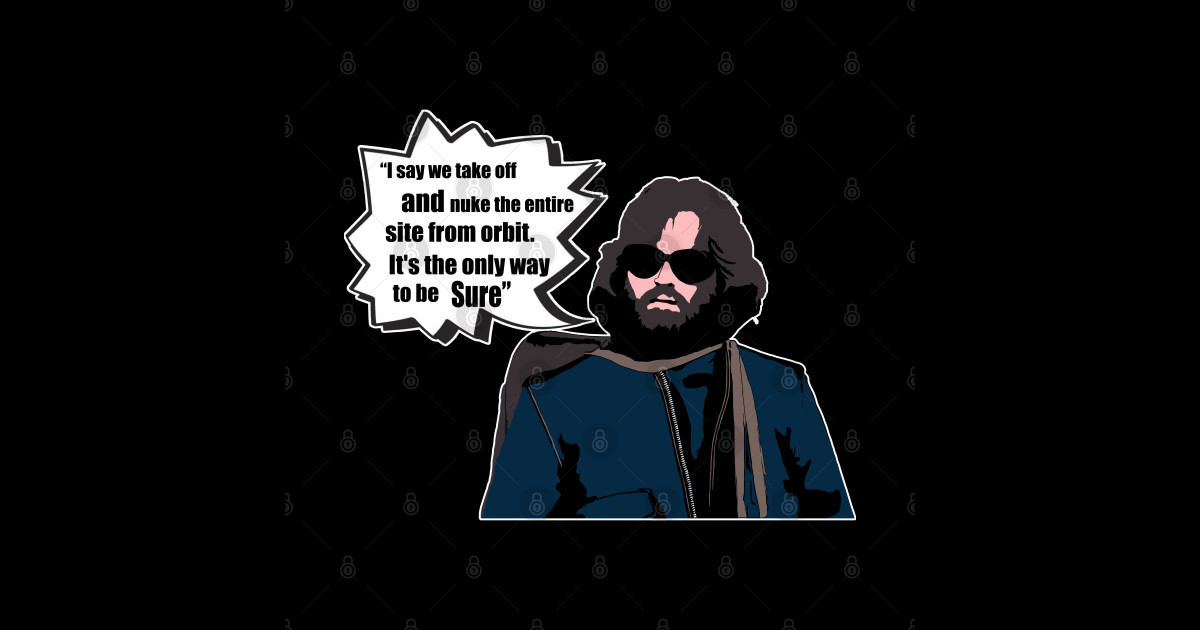 McCready Vs Aliens - The Thing 1982 - Sticker | TeePublic