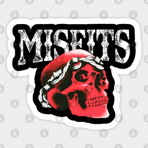vintage the misfits - Music Lover - Sticker | TeePublic