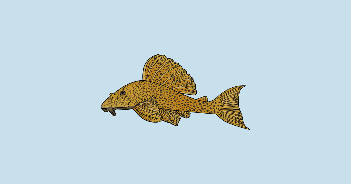 Pleco fish cartoon illustration - Pleco Fish Cartoon Illustration - T ...