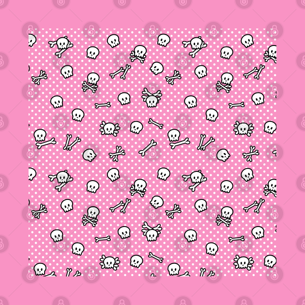 Pastel goth kawaii pink skulls pattern - Pastel Goth - Mug | TeePublic