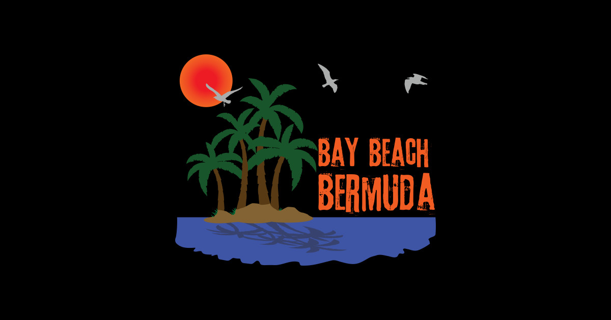 Bay Beach Bermuda - Bay Beach Bermuda - Sticker | TeePublic