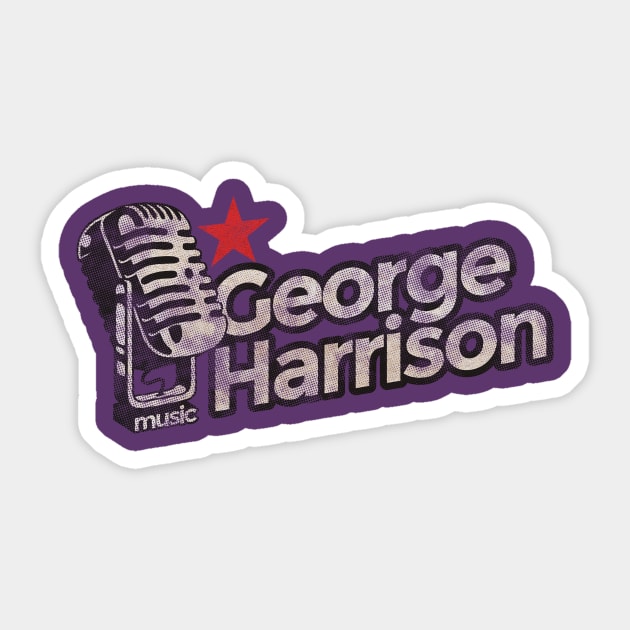 George Harrison Vintage - George Harrison - Sticker | TeePublic