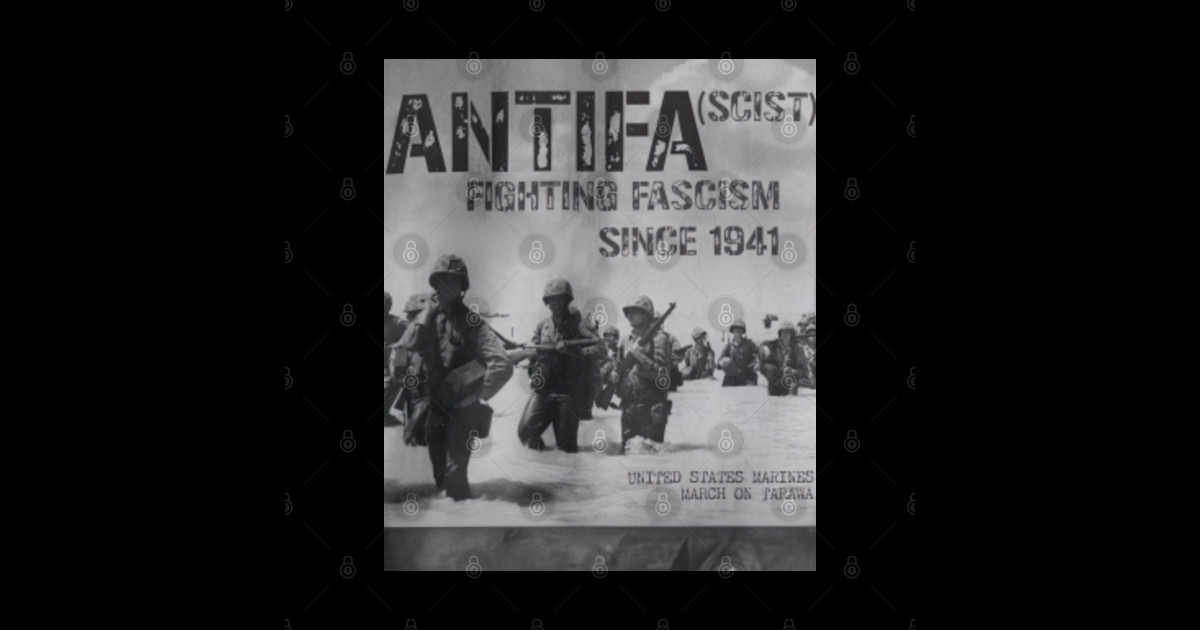 Antifa Resist Protest Fighting Fascism Since 1941 - Antifa - Posters ...