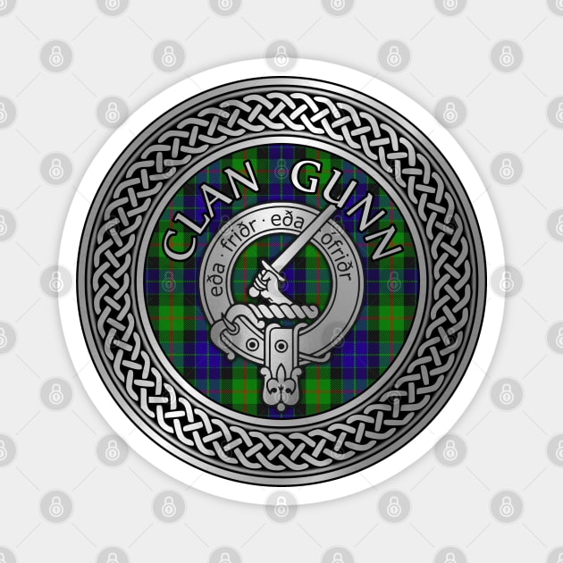 Clan Gunn Crest & Tartan Knot (Old Norse) - Gunn - Magnet | TeePublic