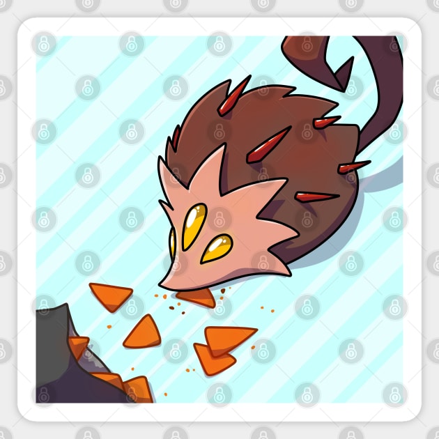 Pants Eating Chips - Fer Al - Sticker | TeePublic