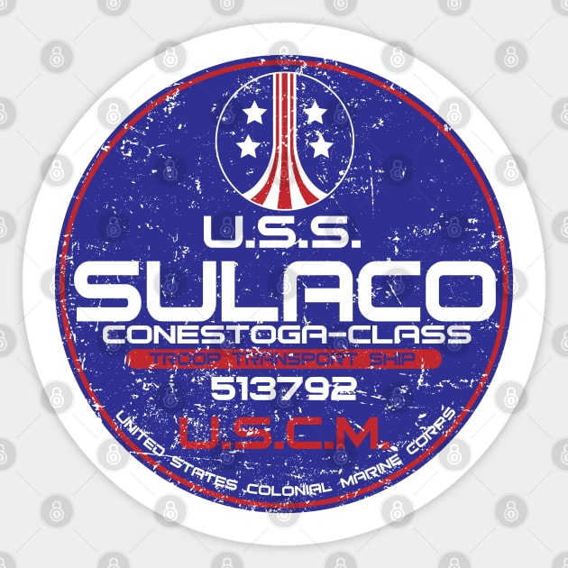 USS Sulaco 23 - Sci Fi Movies - Sticker | TeePublic