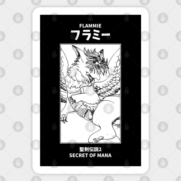 Flammie Secret of Mana - Secret Of Mana - Sticker | TeePublic