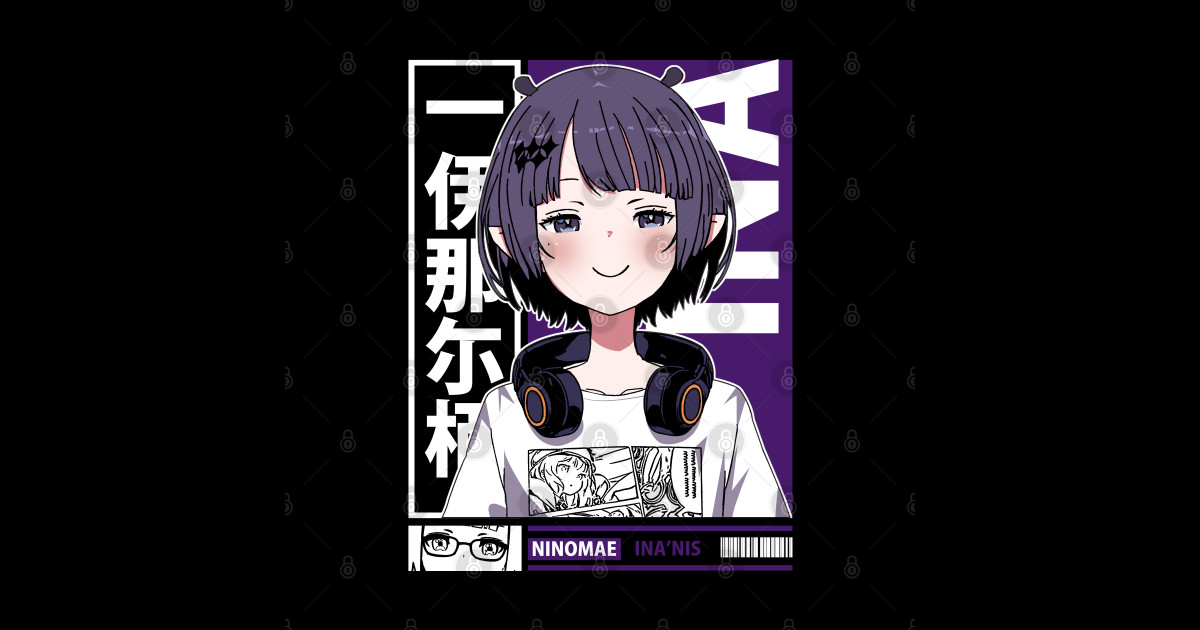 Ninomae Ina'nis Ina Smug - Hololive - Sticker | TeePublic