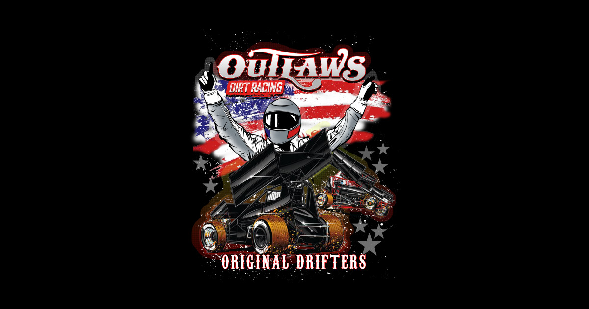 Outlaws - Sprint Car Racing - Sticker | TeePublic
