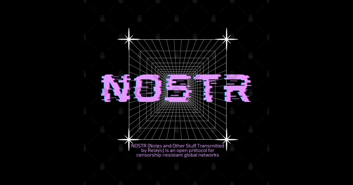 NOSTR Notes and Other Stuff Transmitted by Relays - Nostr - Sticker ...