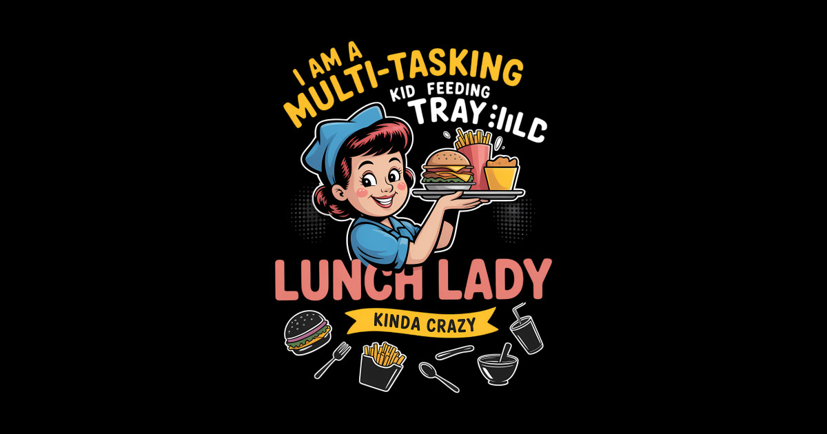 Lunch Boss Cafeteria Worker Lady Cook Lunch - Lunch Boss Cafeteria ...