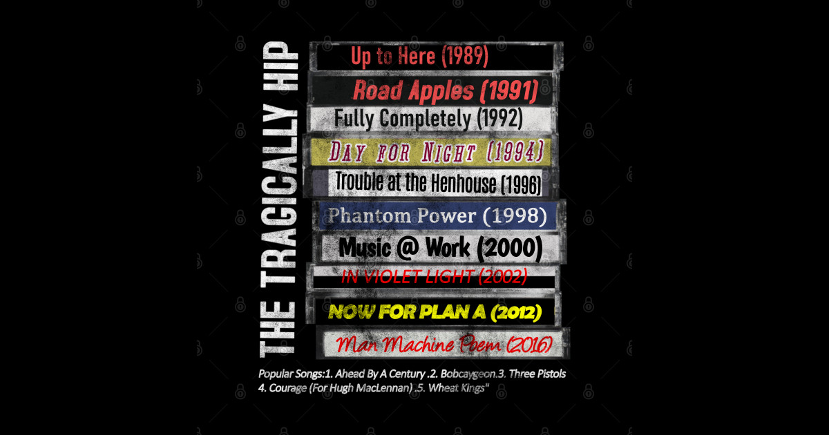 Vintage Tragically Hip Mixtape 1980s - Tragically Hip - Sticker | TeePublic