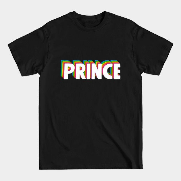 Hello My Name Is Prince Rainbow Name Tag - Prince - T-Shirt sold by ...