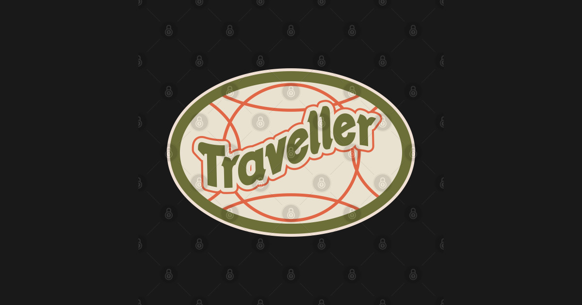 Retro Traveder Badge - Vintage backpacker Sticker - Classic Travel ...