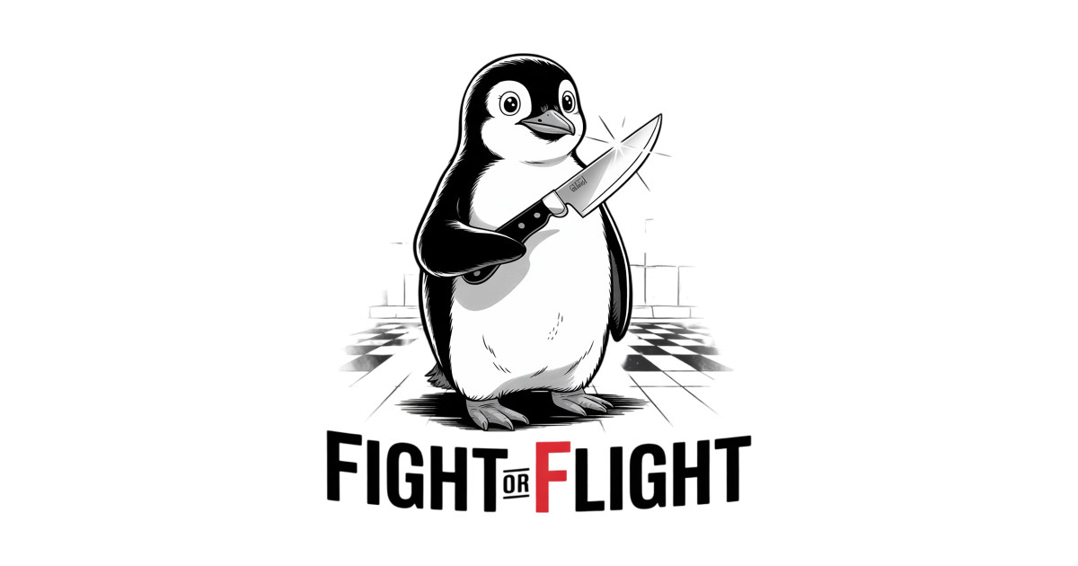 Fight Or Flight Penguin Pun Fight Or Flight Meme Quote 1 - Fight Or ...