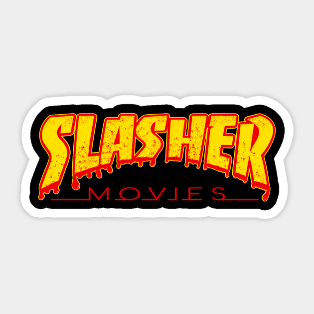 Slasher Movies Logo - Horror - Sticker | TeePublic