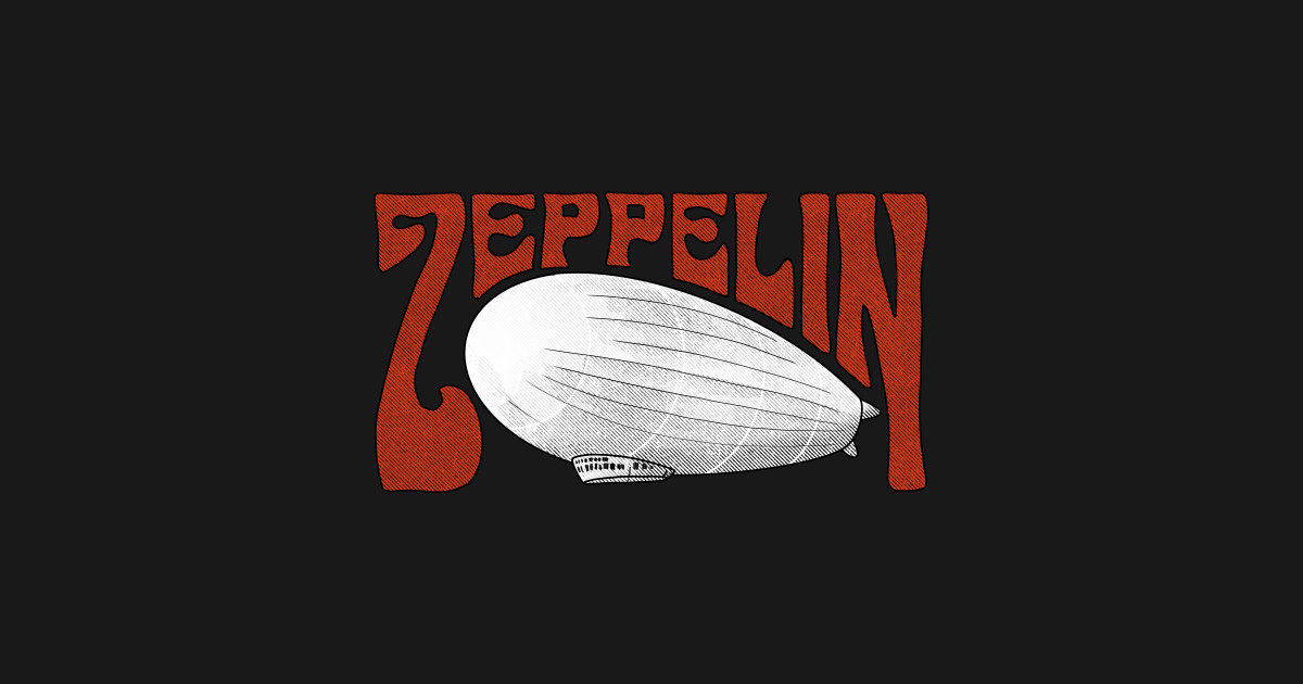 Zeppelin Vintage Line Art T-Shirt – Classic Rock Graphic - Led Zeppelin ...