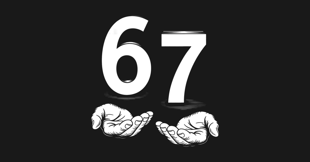 Six Seven 6 7 Gen Alpha Slang 6 7 Hands - Funny Meme Alpha - T-Shirt ...