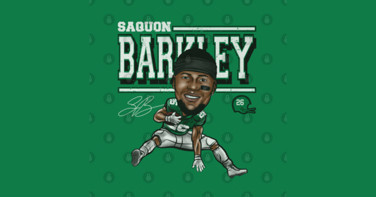 Saquon Barkley Philadelphia Cartoon - Saquon Barkley - T-Shirt | TeePublic