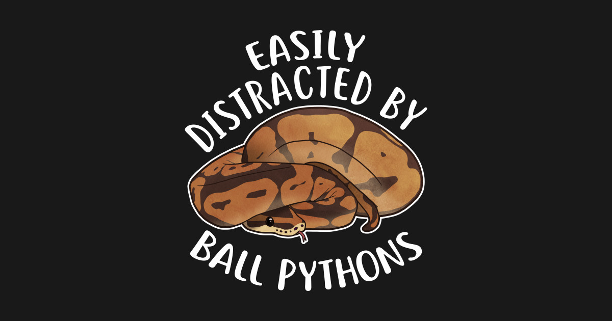 Easily Distracted By Ball Pythons - Ball Python - T-Shirt | TeePublic