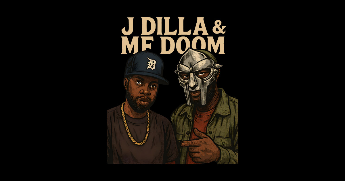 J DILLA With Mf Doom QVintage - J Dilla Mf Doom - Sticker | TeePublic