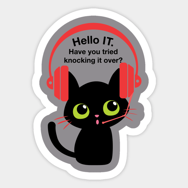 IT Cat - Cat - Sticker | TeePublic