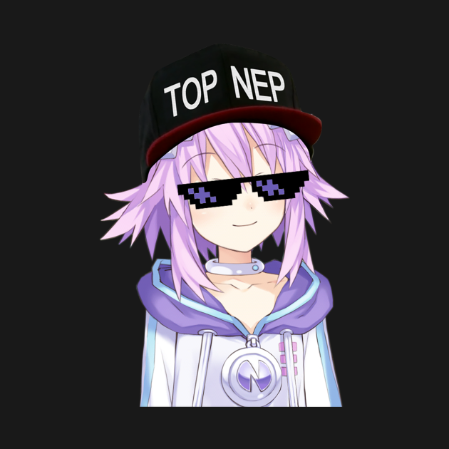 Hyperdimension Neptunia Top Nep - Neptunia - Long Sleeve T-Shirt ...