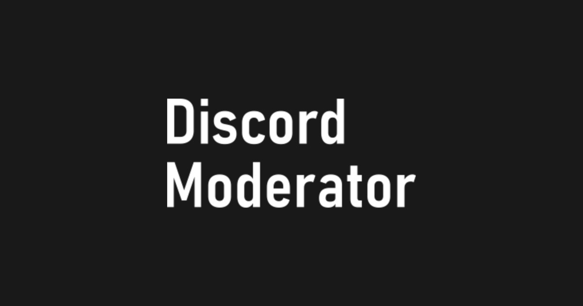 Discord Moderator - Discord Moderator - Sticker | TeePublic