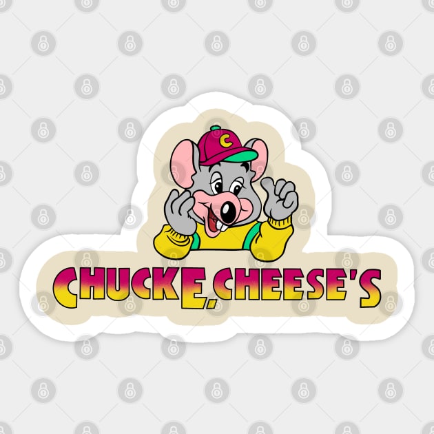 chuck e cheeses - Chuck E Cheeses - Sticker | TeePublic