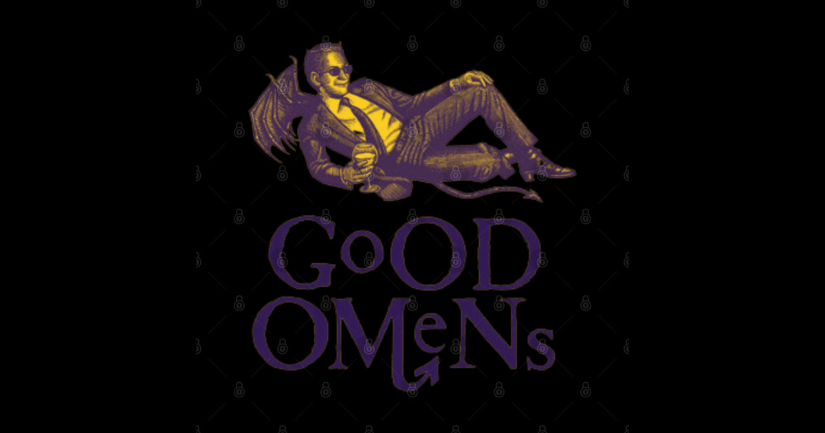 Good Omens Original Aesthetic Tribute 〶 - Good Omens - Sticker | TeePublic