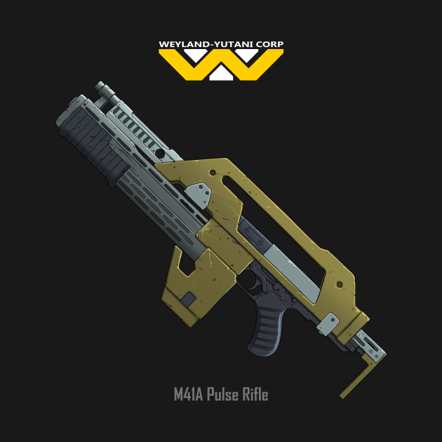 Aliens Pulse Rifle - Aliens Pulse Rifle - T-Shirt | TeePublic