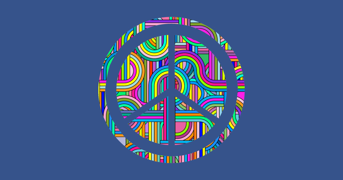 Abstract peace sign - Peace Sign - Crewneck Sweatshirt | TeePublic