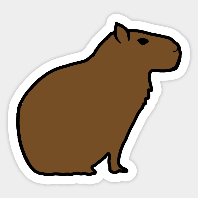 Capybara Friend - Cabybara - Sticker | TeePublic
