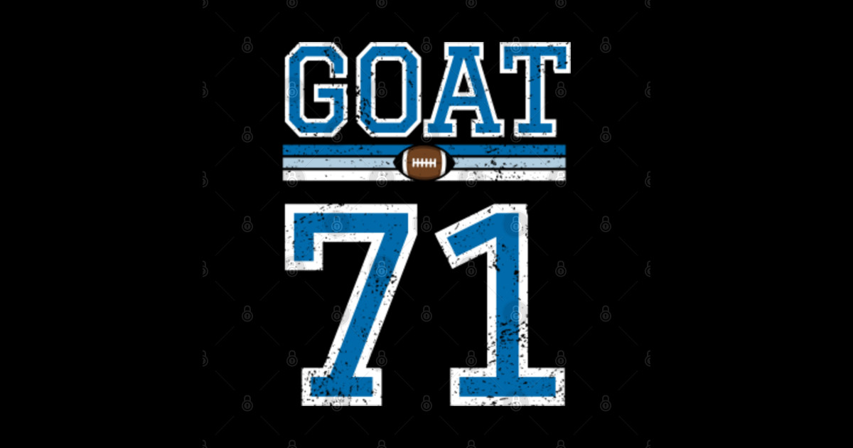 American Football Famous Jersey Number 71 - American Football - Posters ...