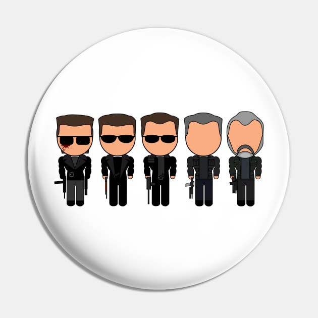 The Terminator Through the Ages - "Vector-Eds" - Terminator - Pin ...